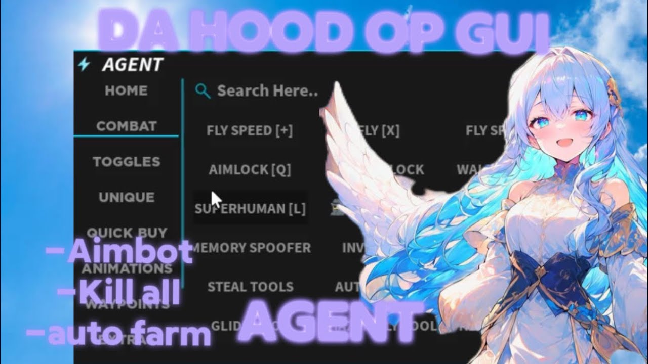 Roblox Da Hood Agent Hub Script Hack | Mobile & PC - YouTube
