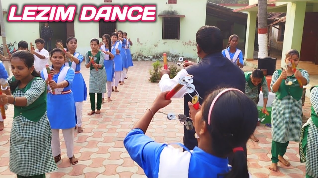 Lezim dance practice by school students for special occasion - YouTube