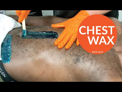 Chest wax using Berodin Blue and Berodin Aqua