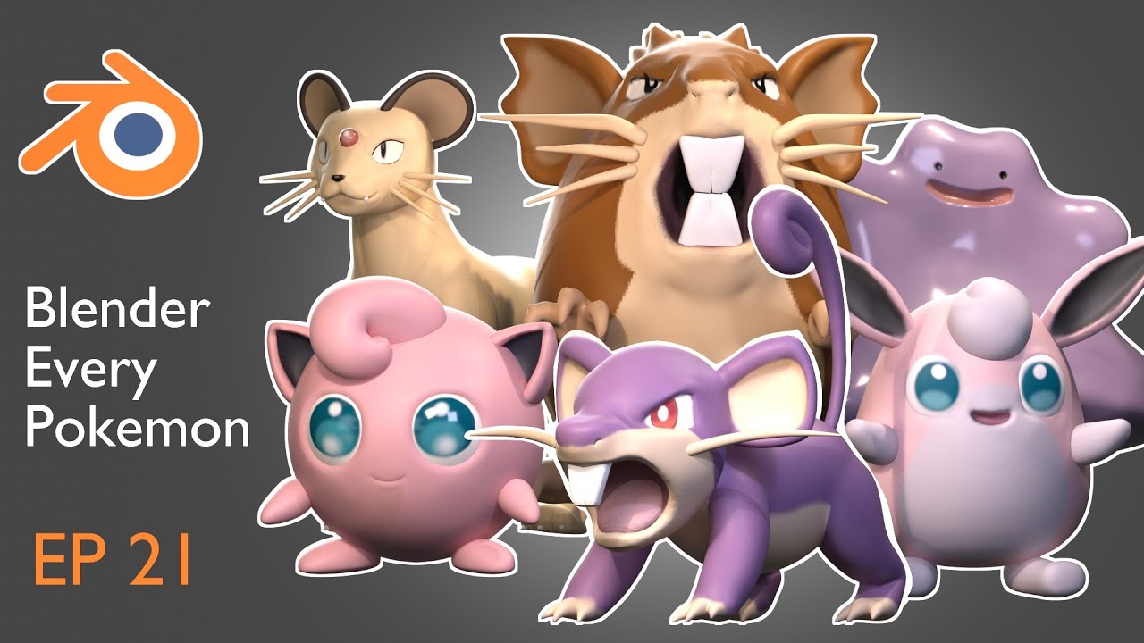 Blender Every Pokemon - EP. 21 Normals - YouTube