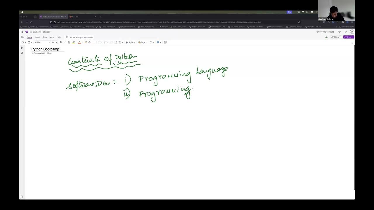 Constructs of Python - Bootcamp - Day 1 - Feb 2025 #education #codingbootcamp #python - YouTube