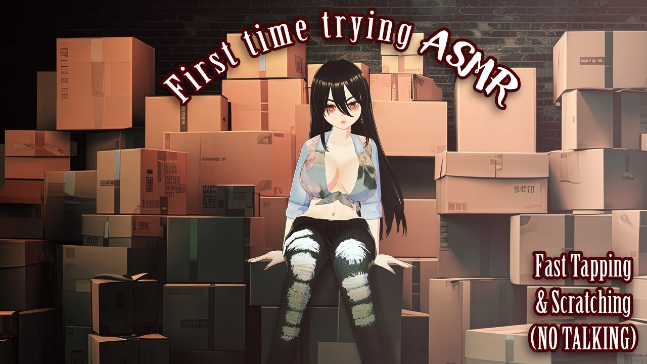 Trying ASMR for the first time | Fast Tapping & Scratching on Cardboard Boxes (No Talking) - YouTube