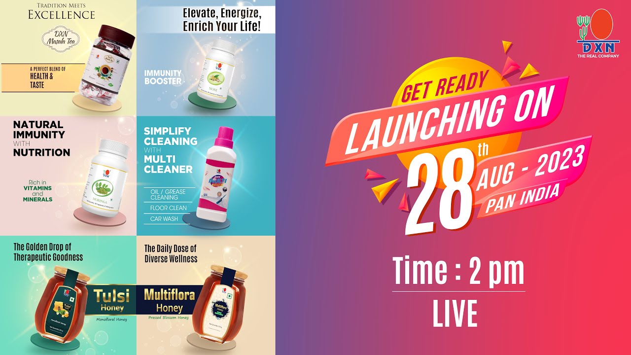 DXN New Products Launch - PAN India of 6 Products - YouTube