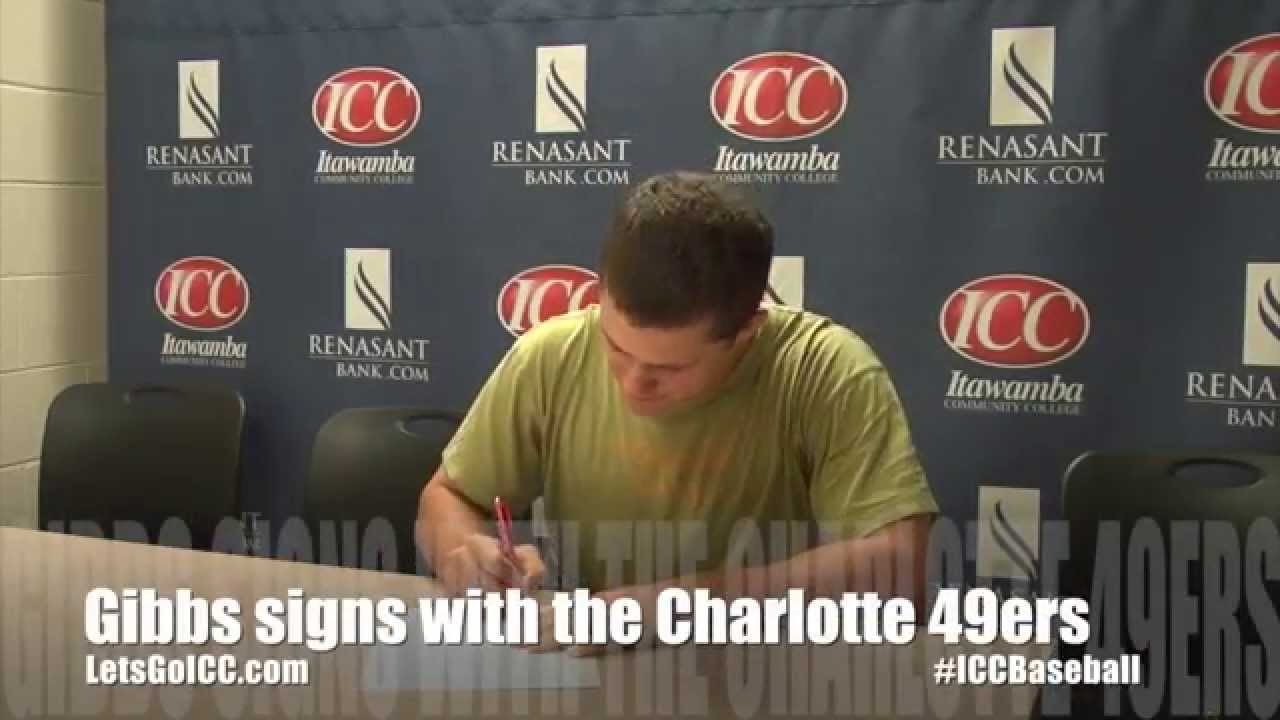 Luke Gibbs signs with the Charlotte 49ers - YouTube
