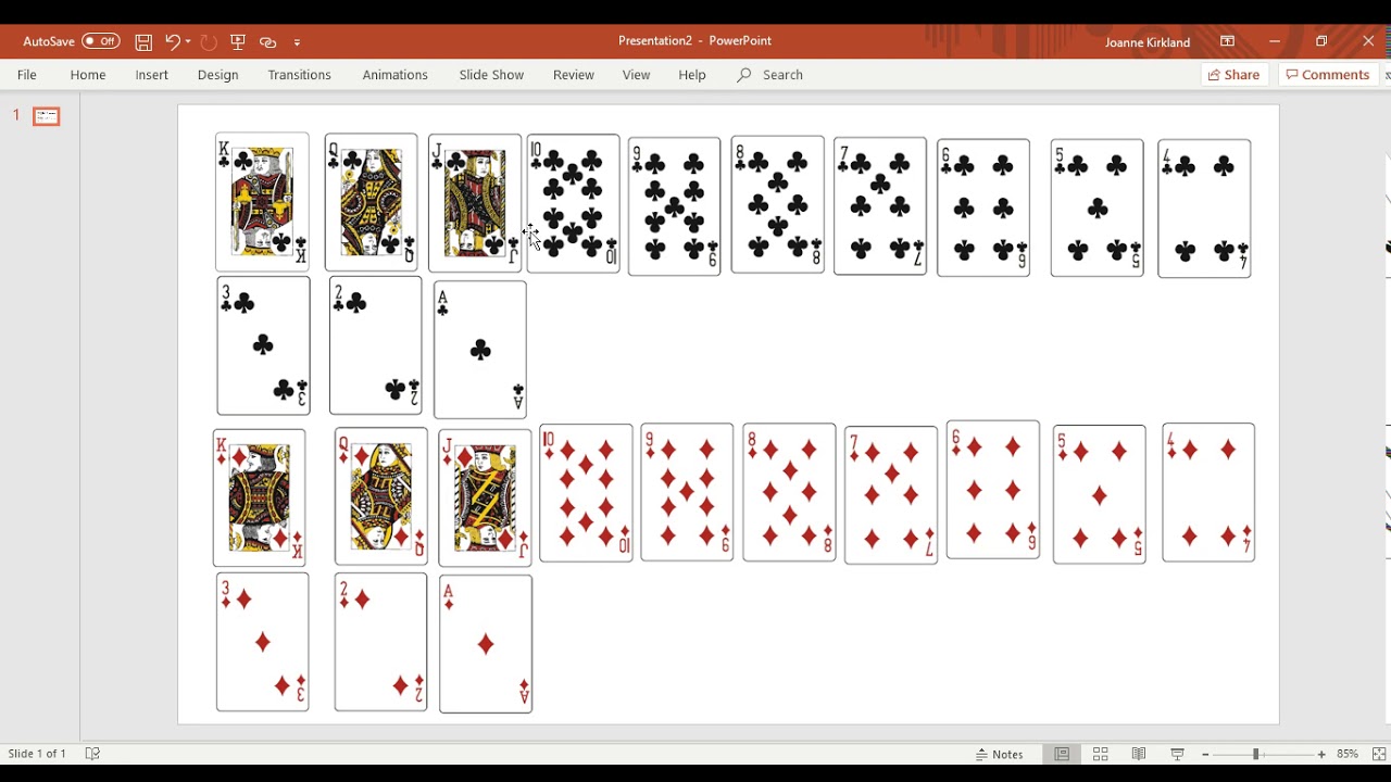 Intro deck of cards - YouTube