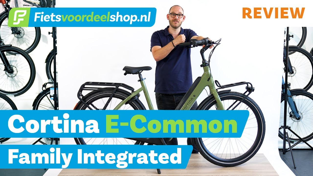 Cortina E-common Family Integrated - Familiefiets mét accu in het frame ...
