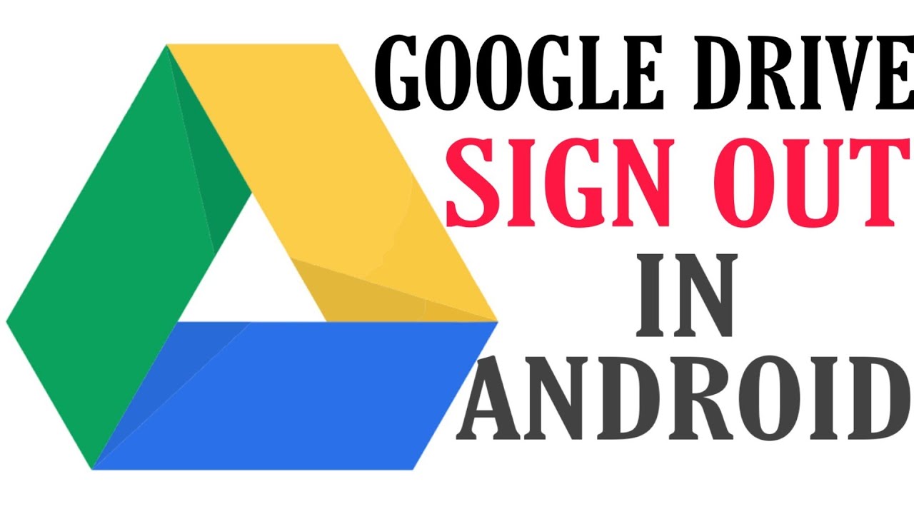 How To Logout & Sign Out in Google Drive Account - YouTube