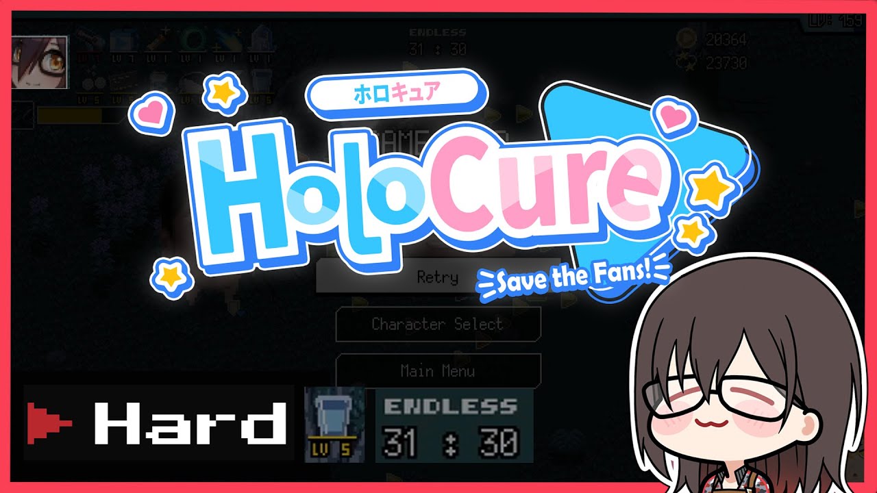 [HoloCure] Halu + Yagoo HP in hardmode so high! 31 min [Endless] - YouTube
