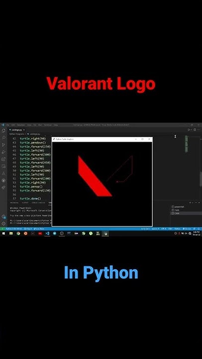 Valorant Logo In Python Python Pythonprogramming Programming Valorant Playvalorant Youtube