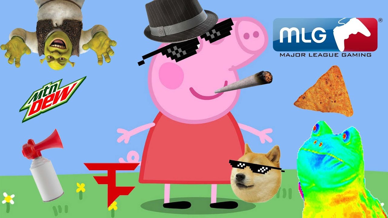 MLG PEPPA PIG GOES ON A SLEEPOVER - YouTube
