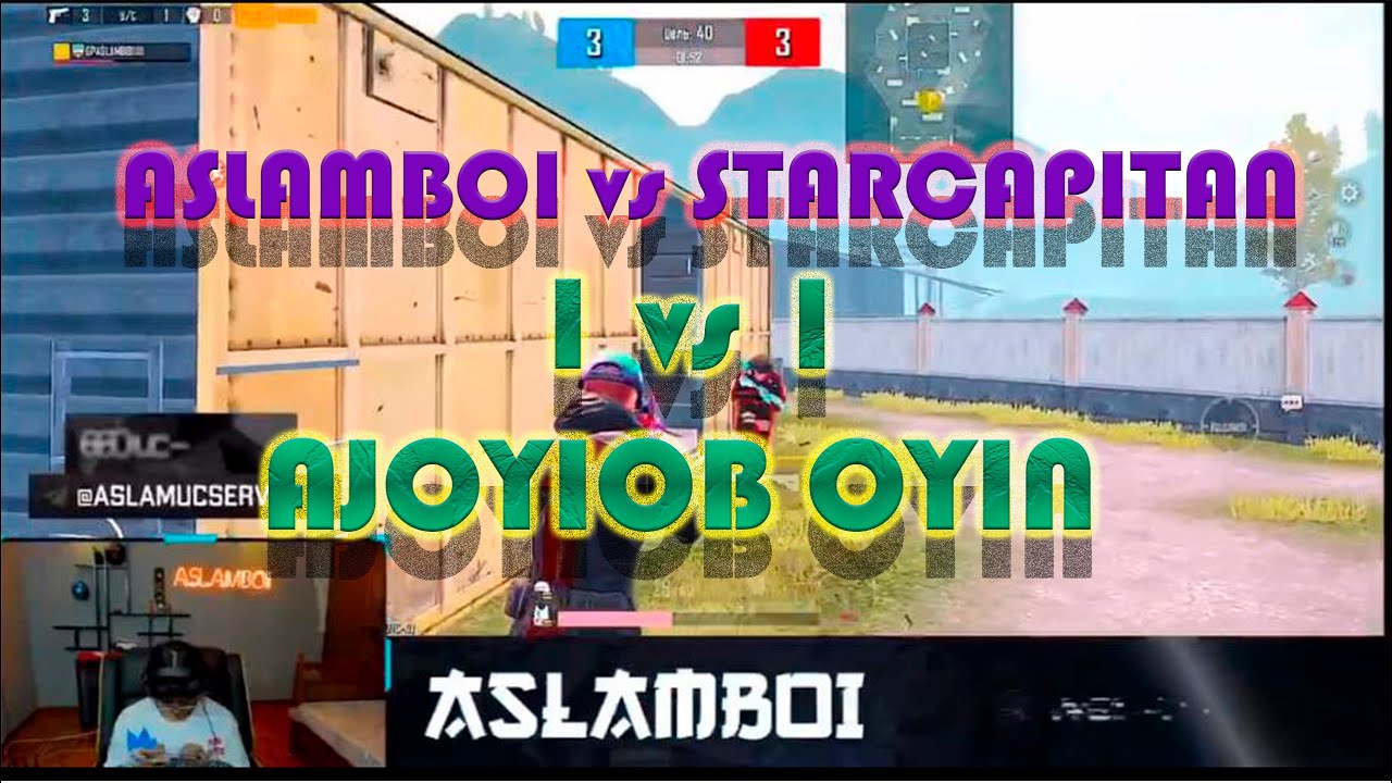 Aslamboi 1vs1 Starcapitan. Qonli jang ajoyib o`yin boldi - YouTube