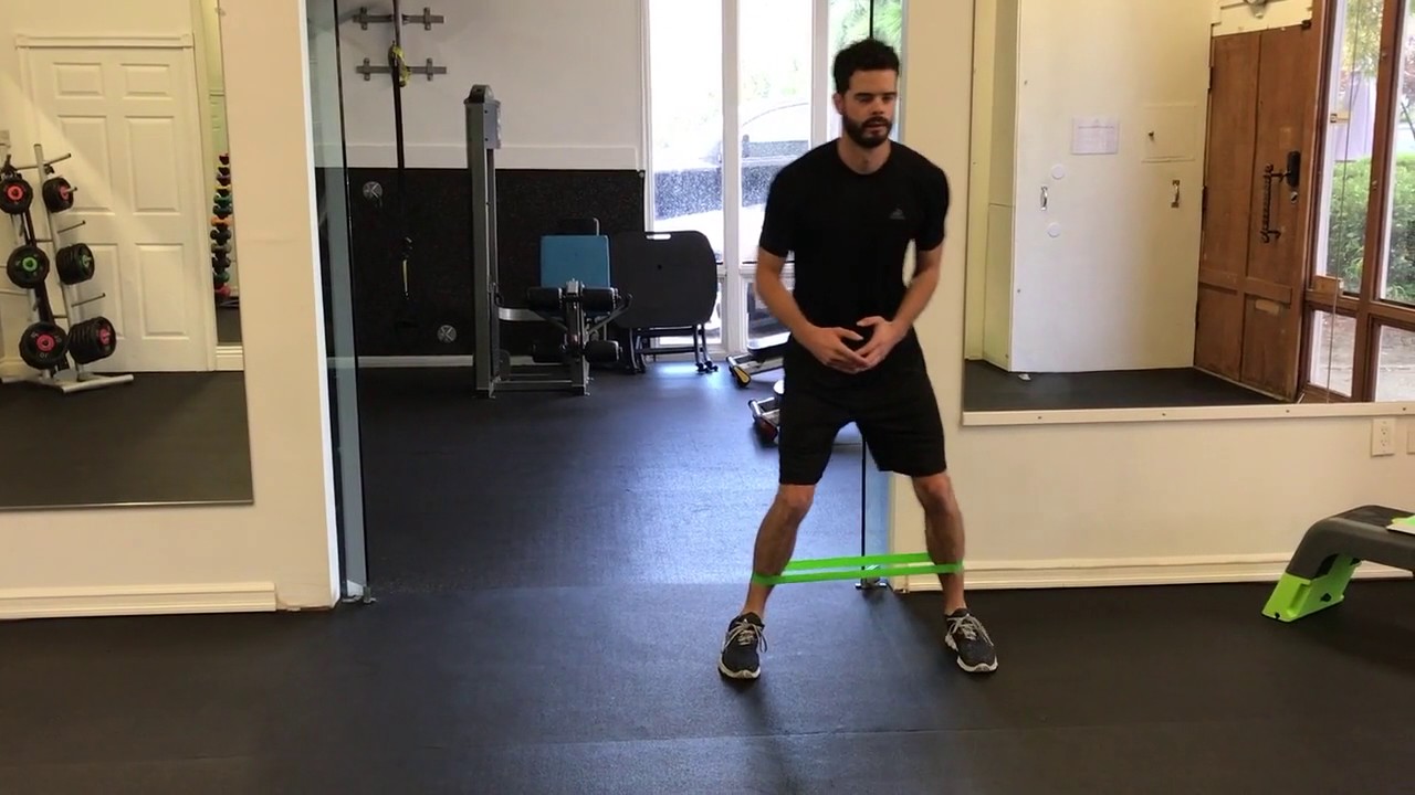 Lateral Band Walk - YouTube