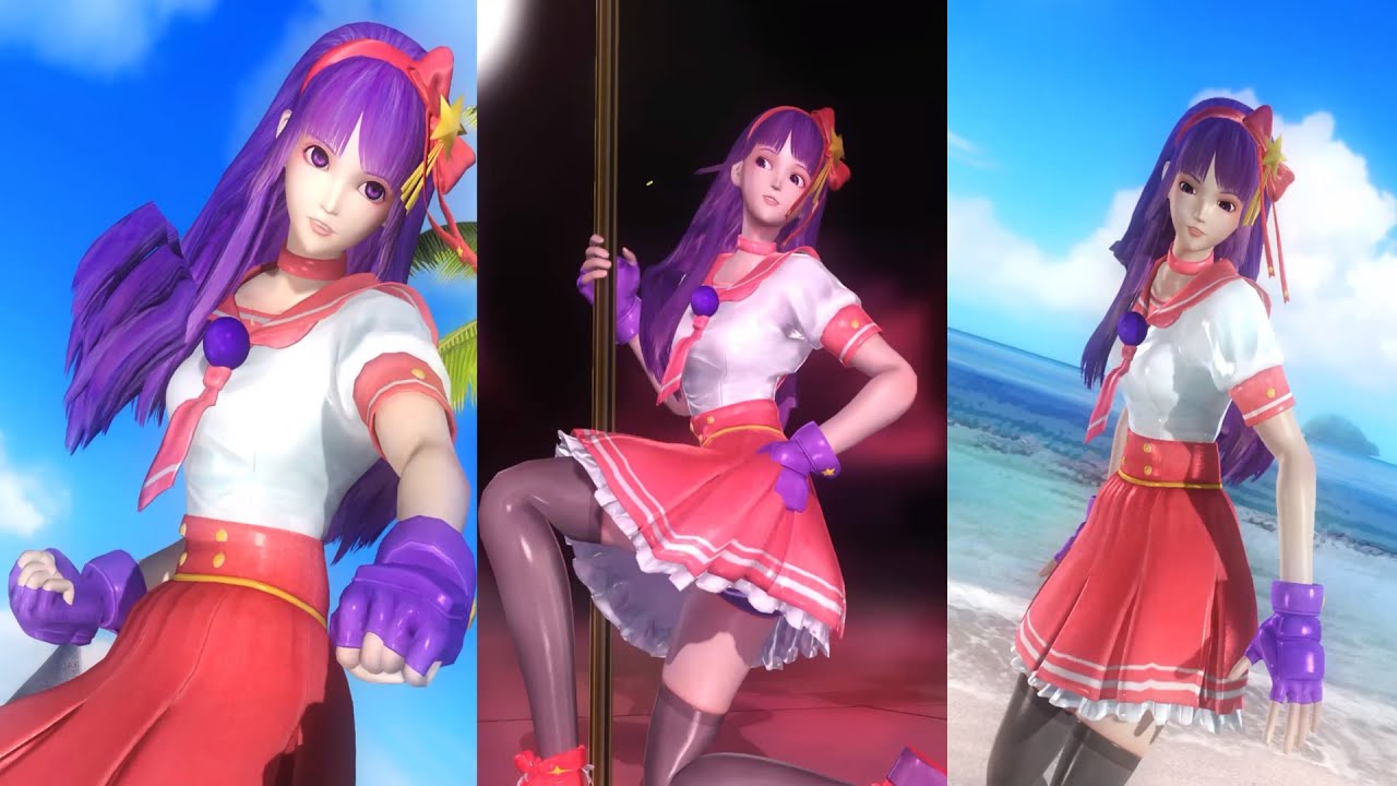 Dead or Alive 5: Last Round - Mods - Athena Asamiya - Pole Dance - YouTube