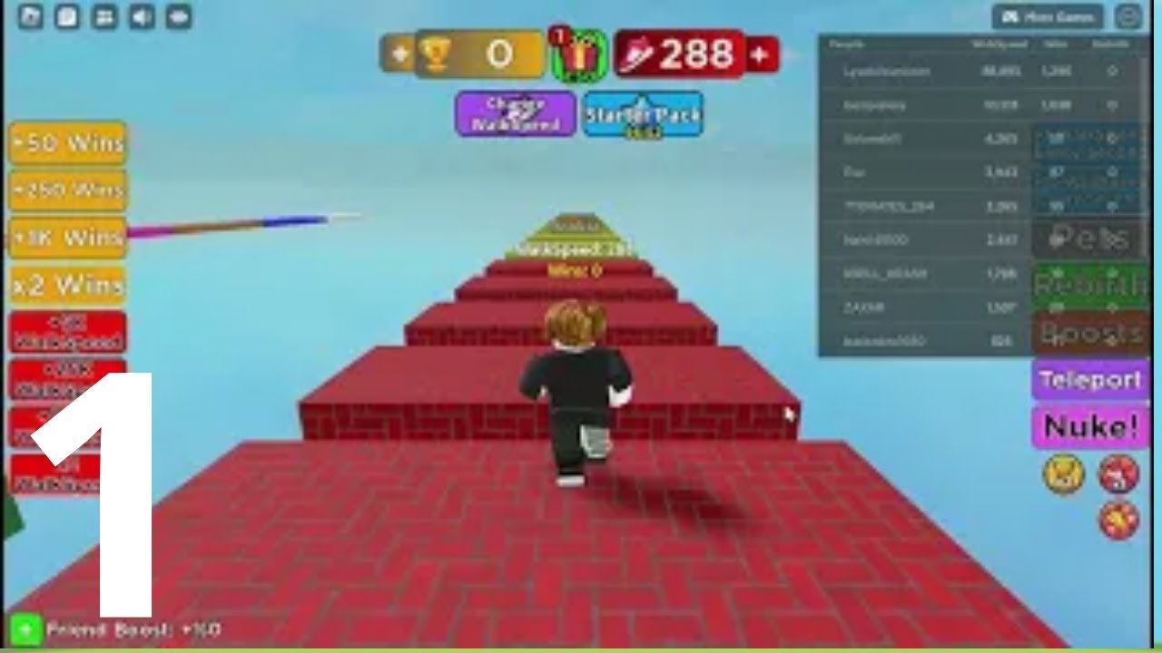 +1 WALK SPEED Every SECOND! (Roblox) - YouTube
