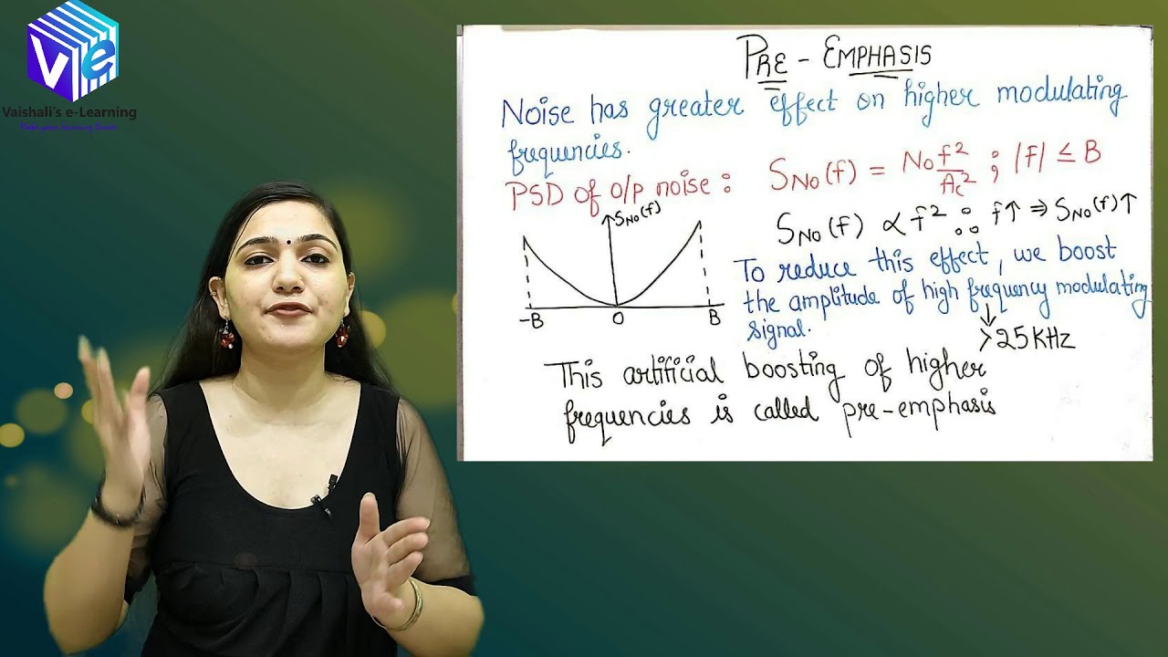 Pre Emphasis I | Lec 16 । Noise Analysis |Communication System । NET ...