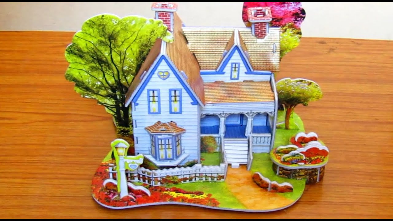 DIY 3D Puzzle House | Mr. KG - YouTube
