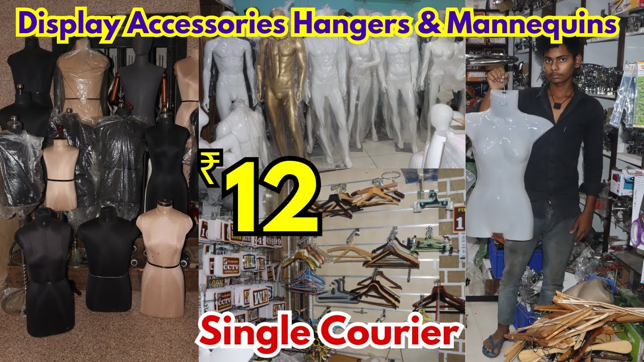 12 Textile Display Accessories Hangers & Dummy Mannequins Collection In ...