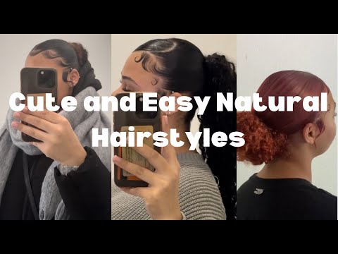 Cute And Easy Natural Curly Hairstyles 3c/4a Hair - YouTube