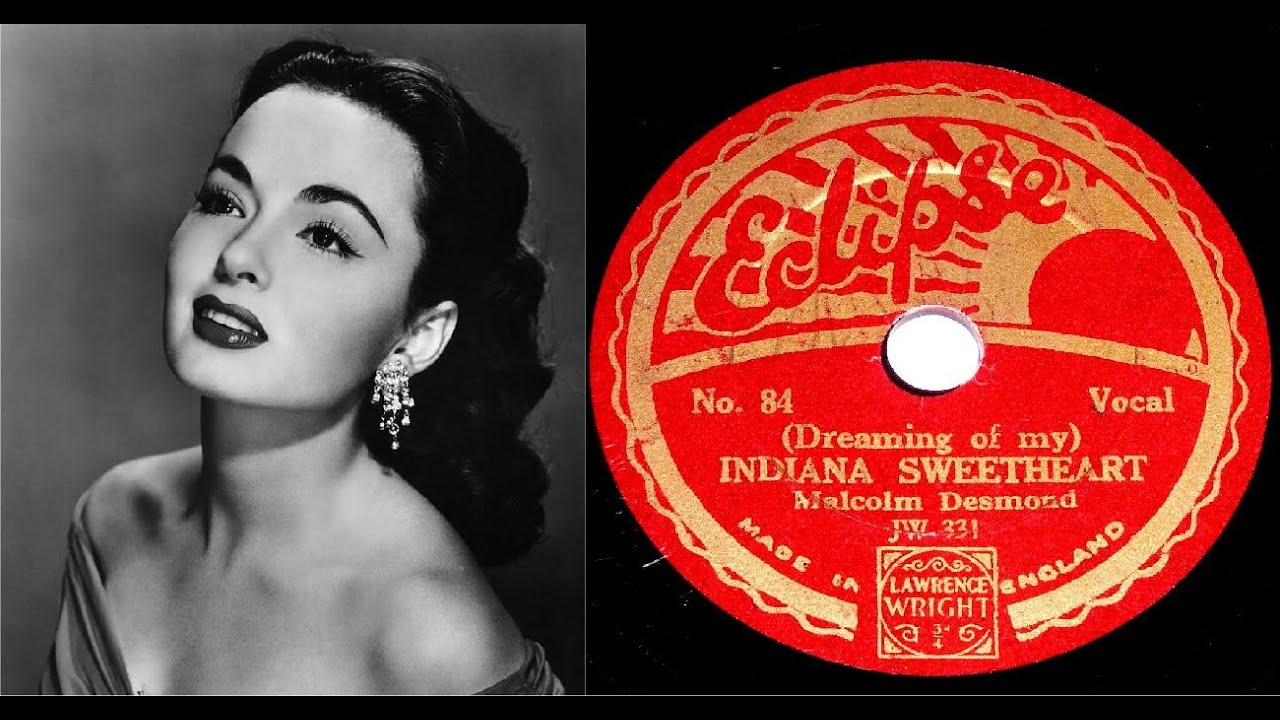 78 RPM – Malcolm Desmond (Billy Scott Coomber) – Indiana Sweetheart ...