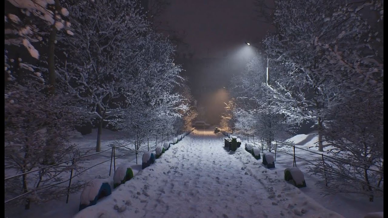 Unreal Winter/Doomer реалистичный зимний двор (PC) 2023 - YouTube