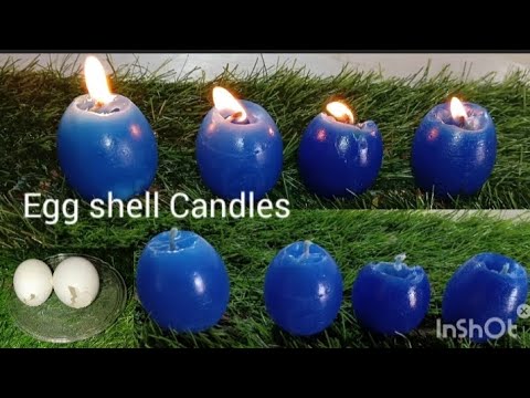 How To Make Egg Candles |Egg Shell Candle Making |DIY| #eggshellcandles ...