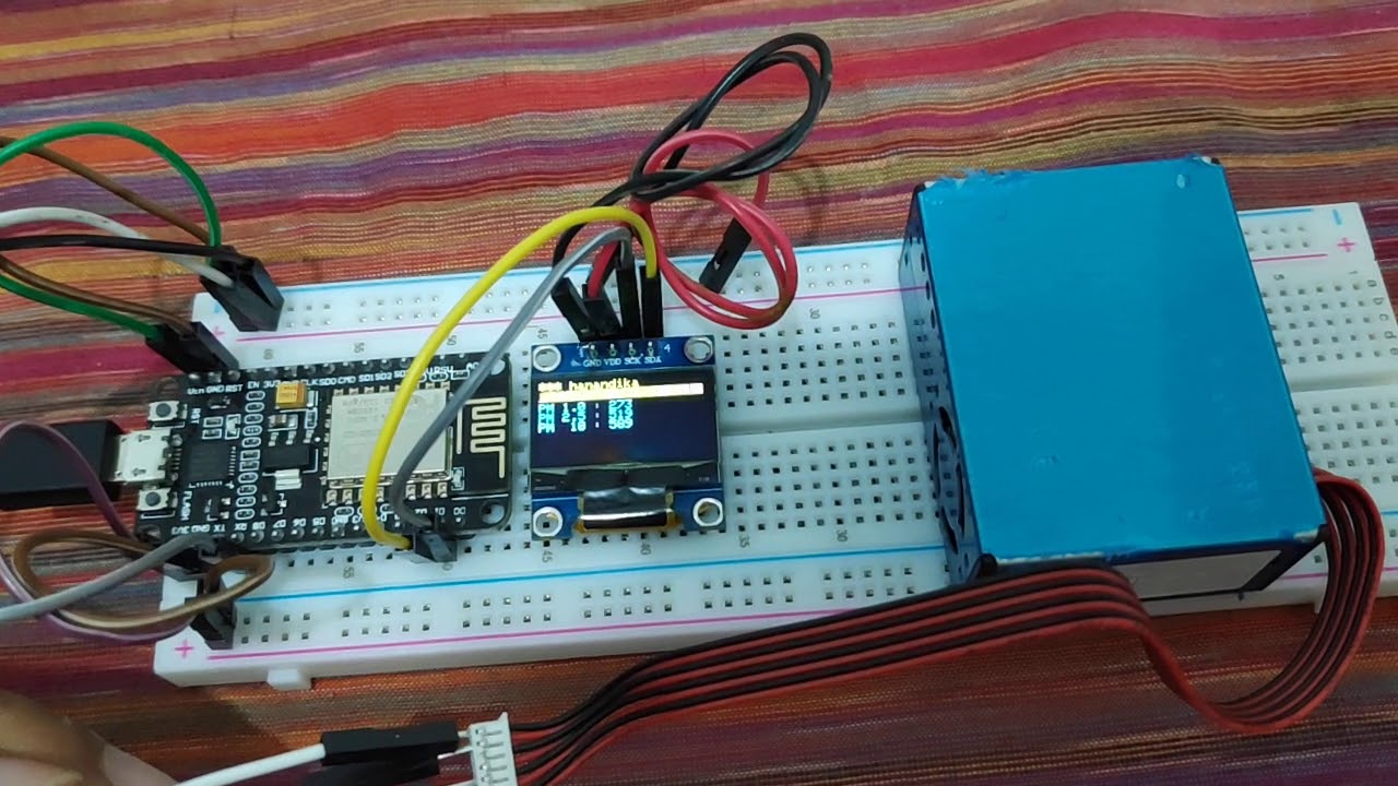 PMS5003 serial reading to nodemcu - YouTube