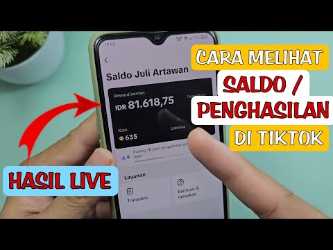CARA CEK SALDO & PENGHASILAN TIKTOK LIVE