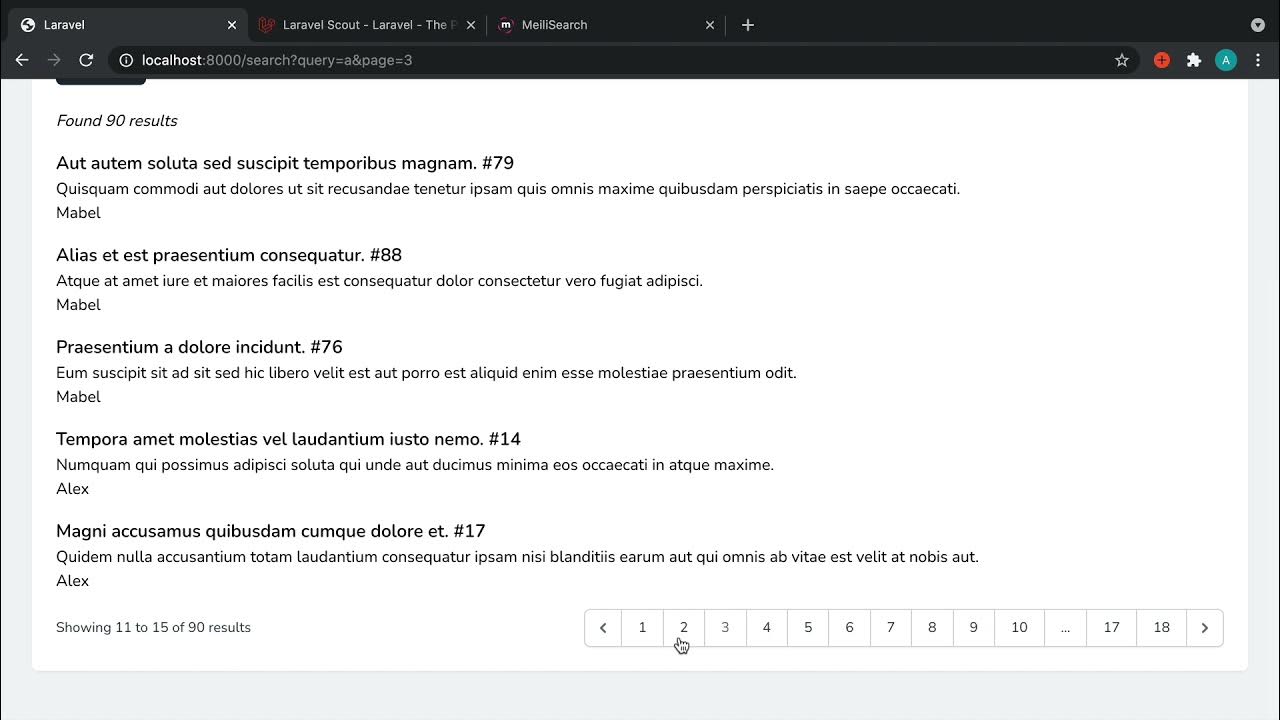 Searching with Laravel Scout and Meilisearch: Introduction and demo (1/10) - YouTube