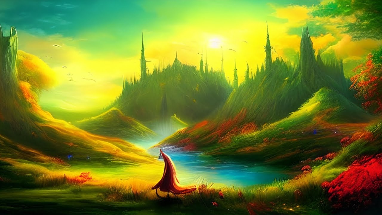 Fantasy Meadow and Brook White Noise to Help Soothe You to Sleep - YouTube