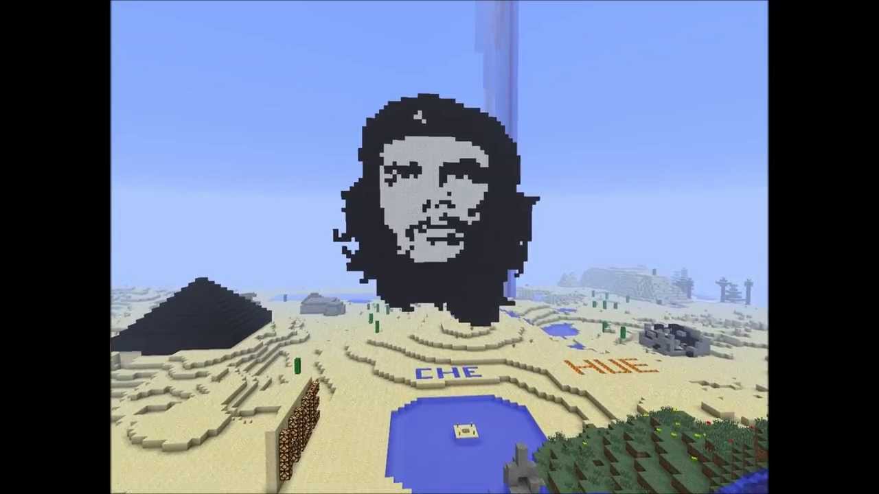 Dr.Game #minecraft Che Guevara Pixel Art - YouTube