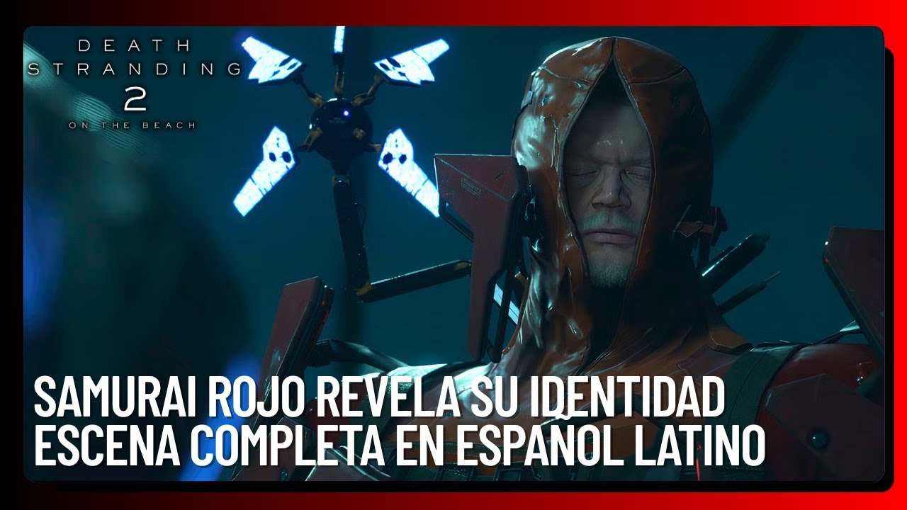 Escena del samurai rojo revelando su identidad Death Stranding 2 - YouTube