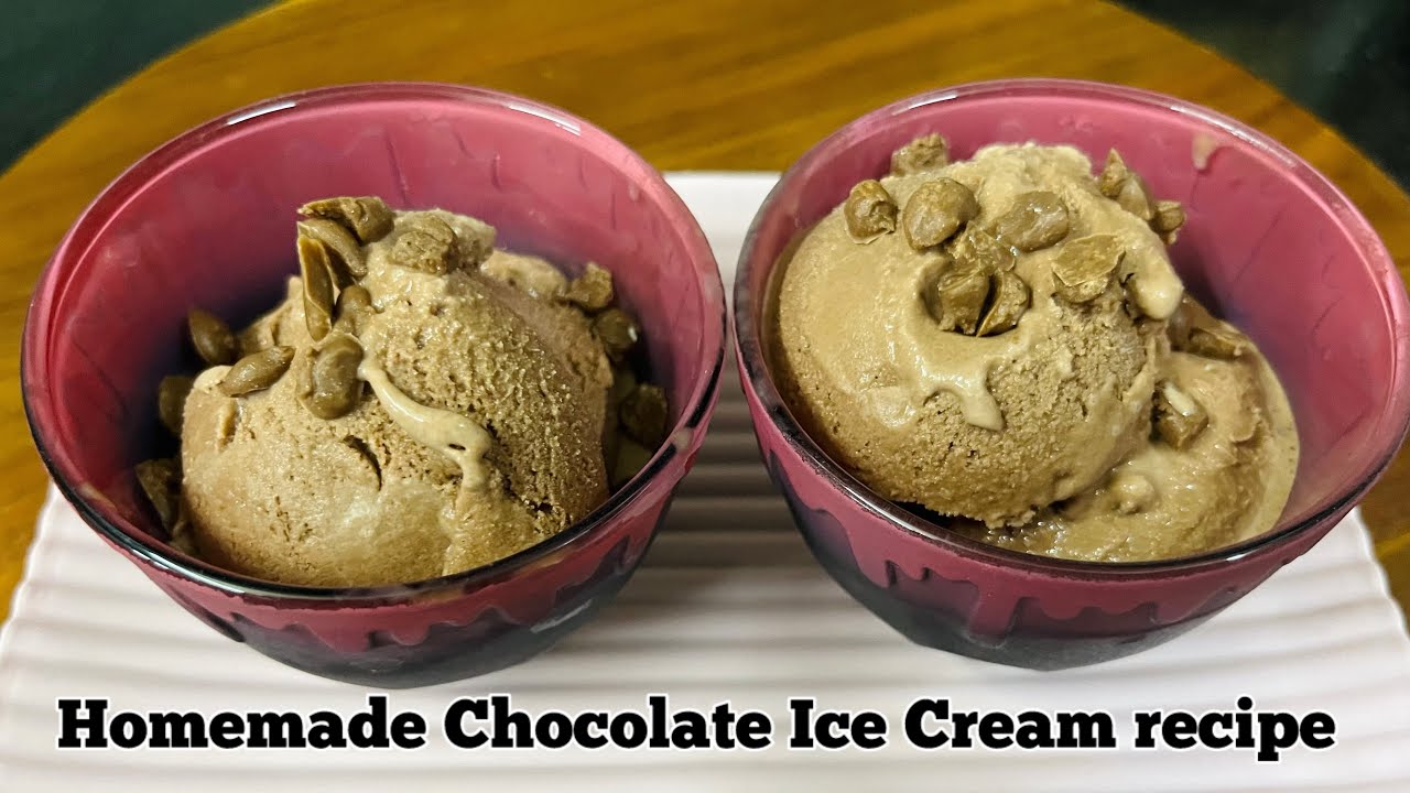 Easy Homemade Chocolate Ice Cream recipe | Chocolate Ice cream Recipe ...