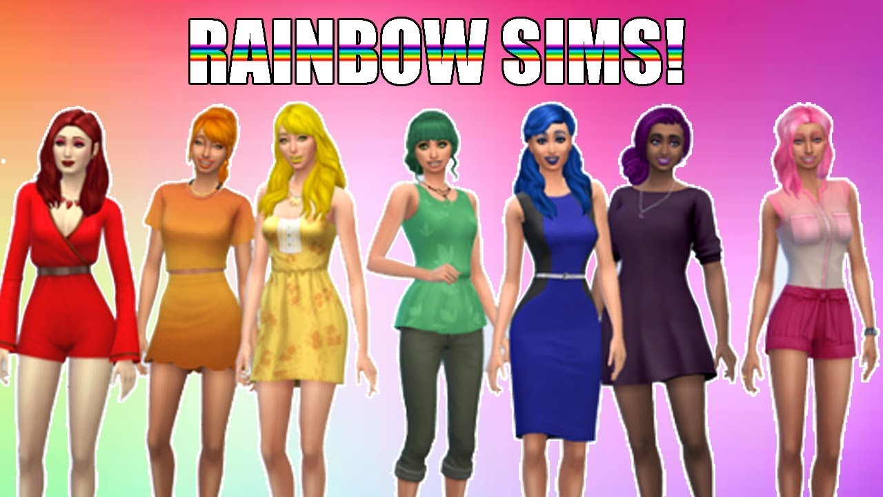 Making Rainbow Sims! - YouTube