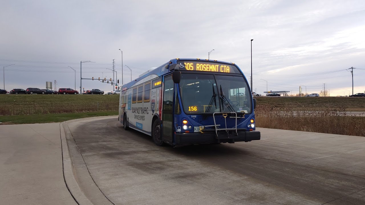 Pace Bus 2016 ElDorado National Axess BRT 6498 On Rt 605 I-90/Randall ...