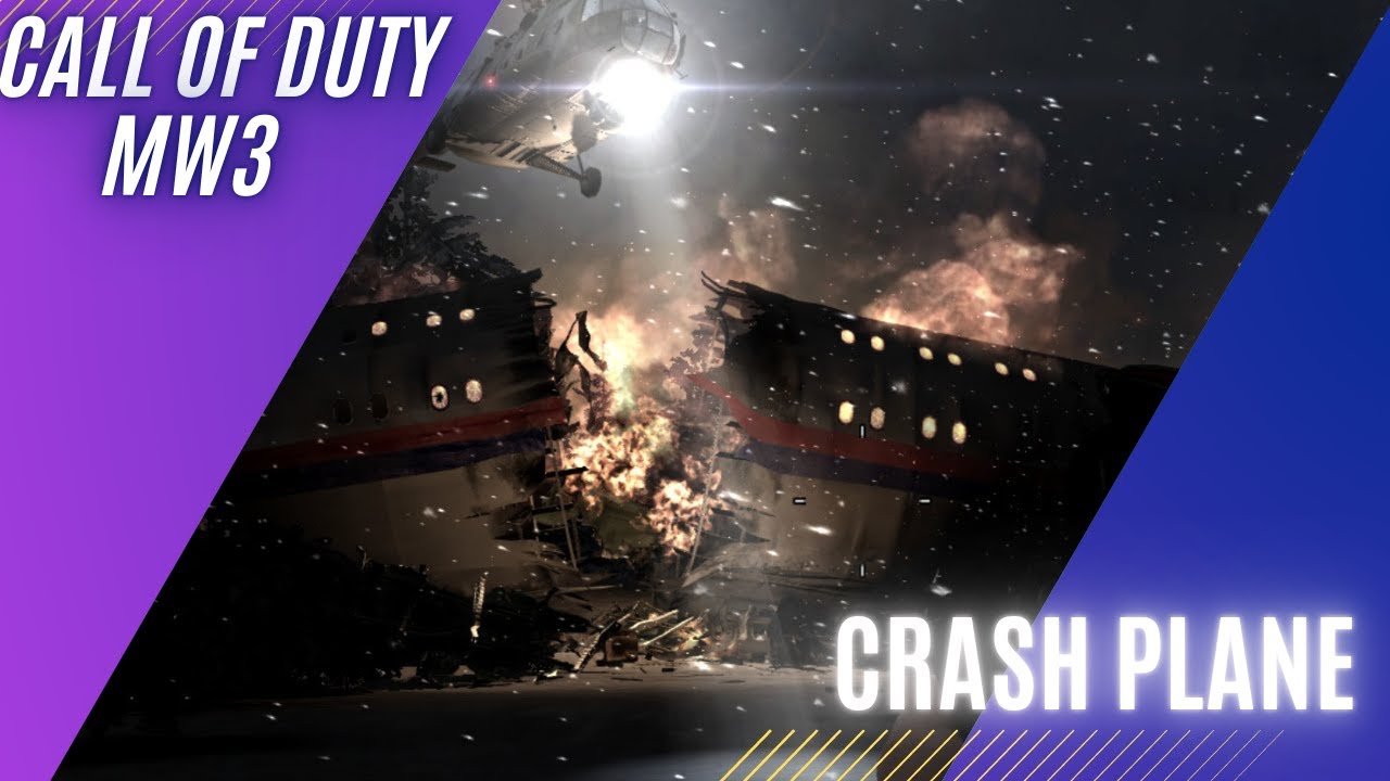Call Of Duty Modern Warfare 3 - Crashed Plane - 4K (60 FPS) Game play ...