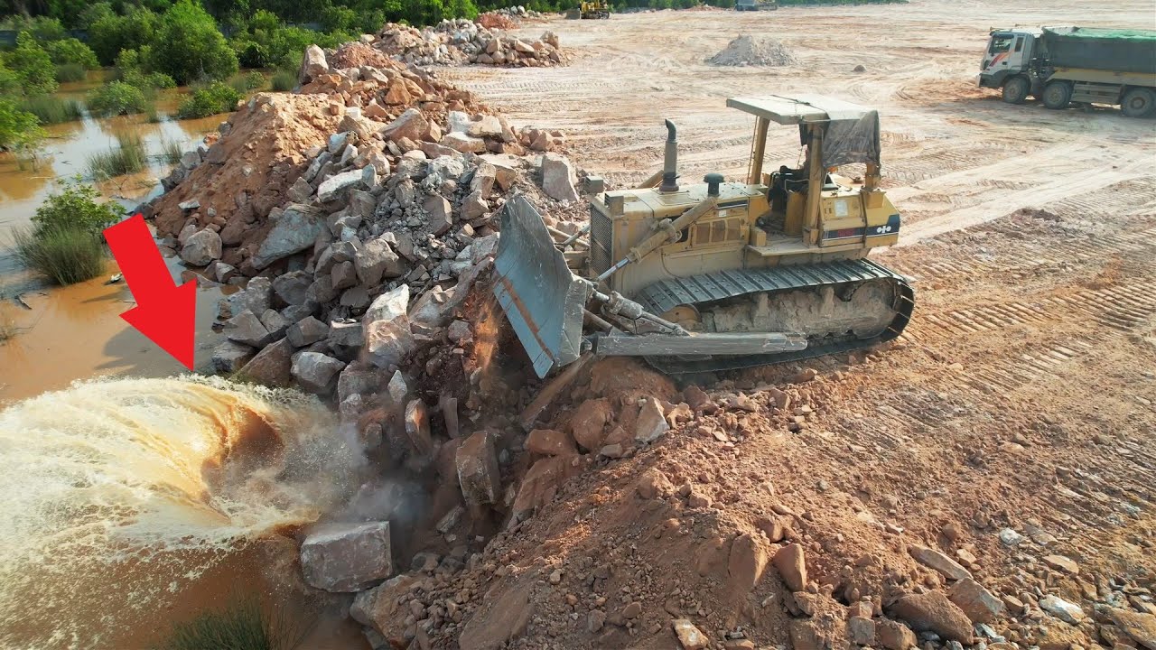 Part 32| Wonderful Active Big Land Filling Process The Dozer Moving ...