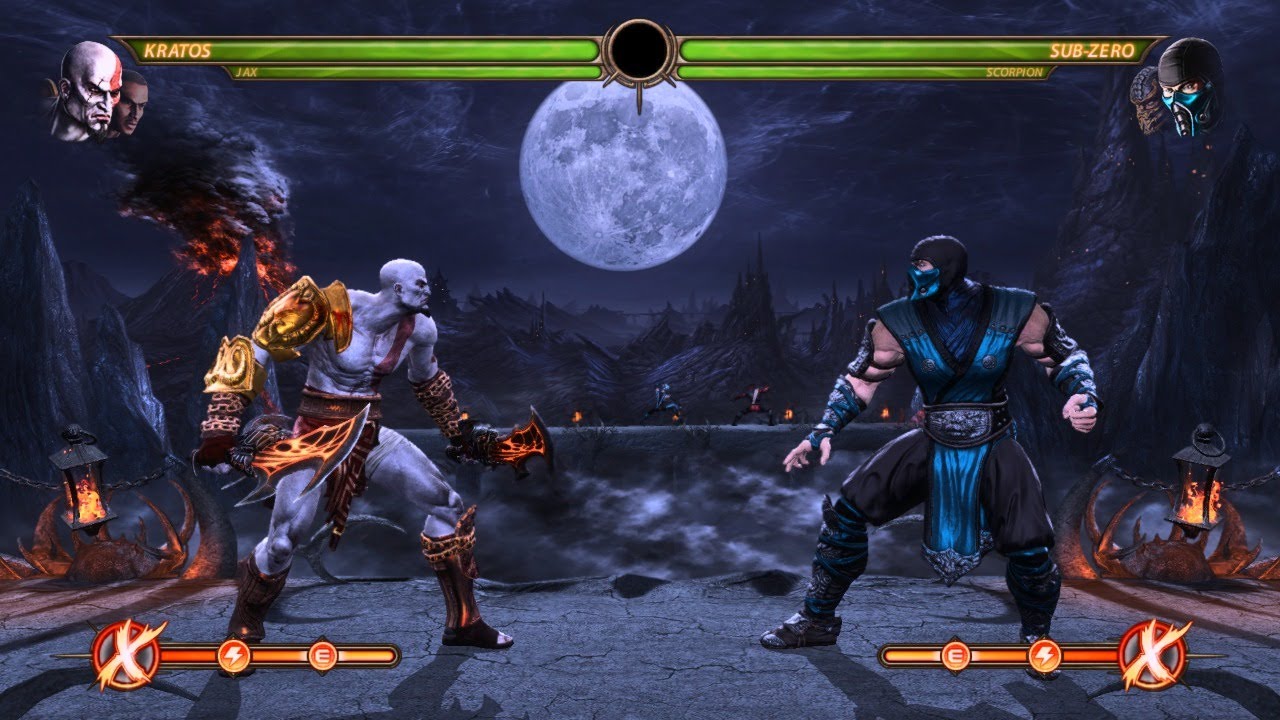 Mortal Kombat 9 - Kratos & Jax - Tag Expert Ladder 2 - YouTube