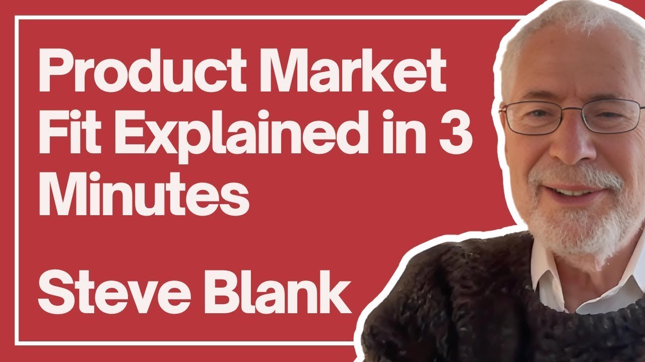 Steve Blank on Building Successful Startups - YouTube