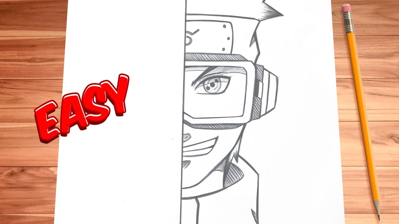 How to Draw Obito Uchiha Step by Step for Beginners With Pencil - YouTube
