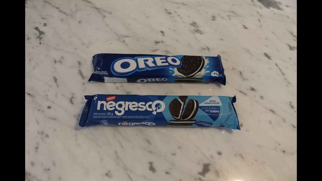 Comparação Oreo (Mondelez) e Negresco (Nestlé) - YouTube