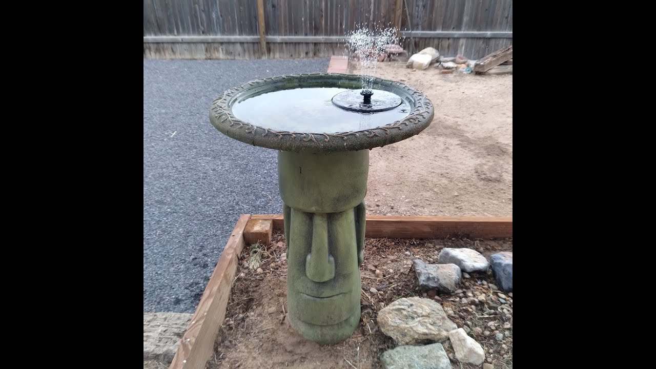Building A Custom Tiki Birdbath - YouTube