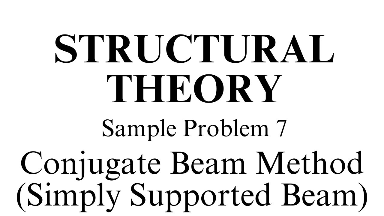 Structural Theory - Sample Problem 7 (Conjugate Beam Method - Simply ...