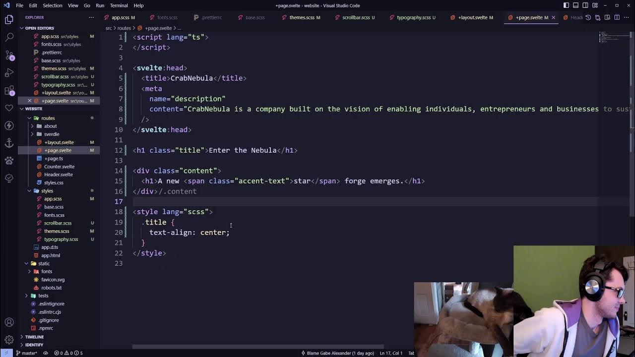 Implementing Company Website Redesign (SvelteKit) - YouTube