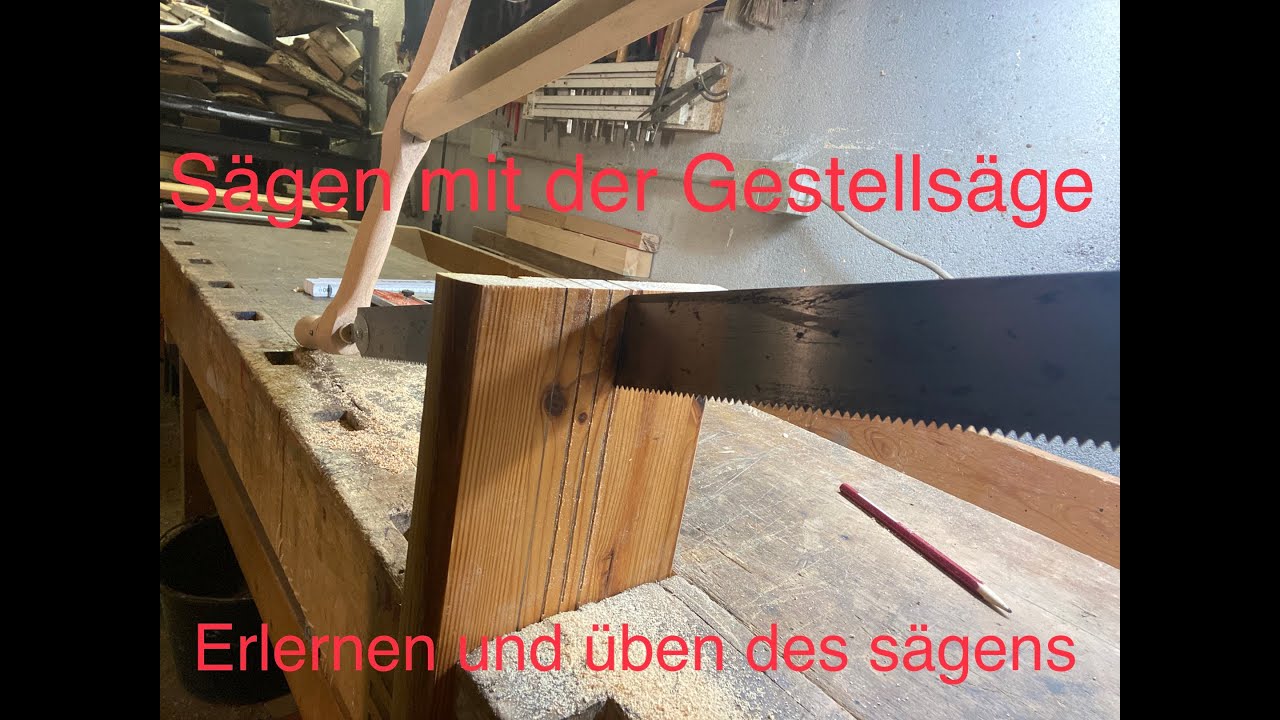 Austrian Woodworker, sägen lernen und üben, der richtige Schnitt mit ...