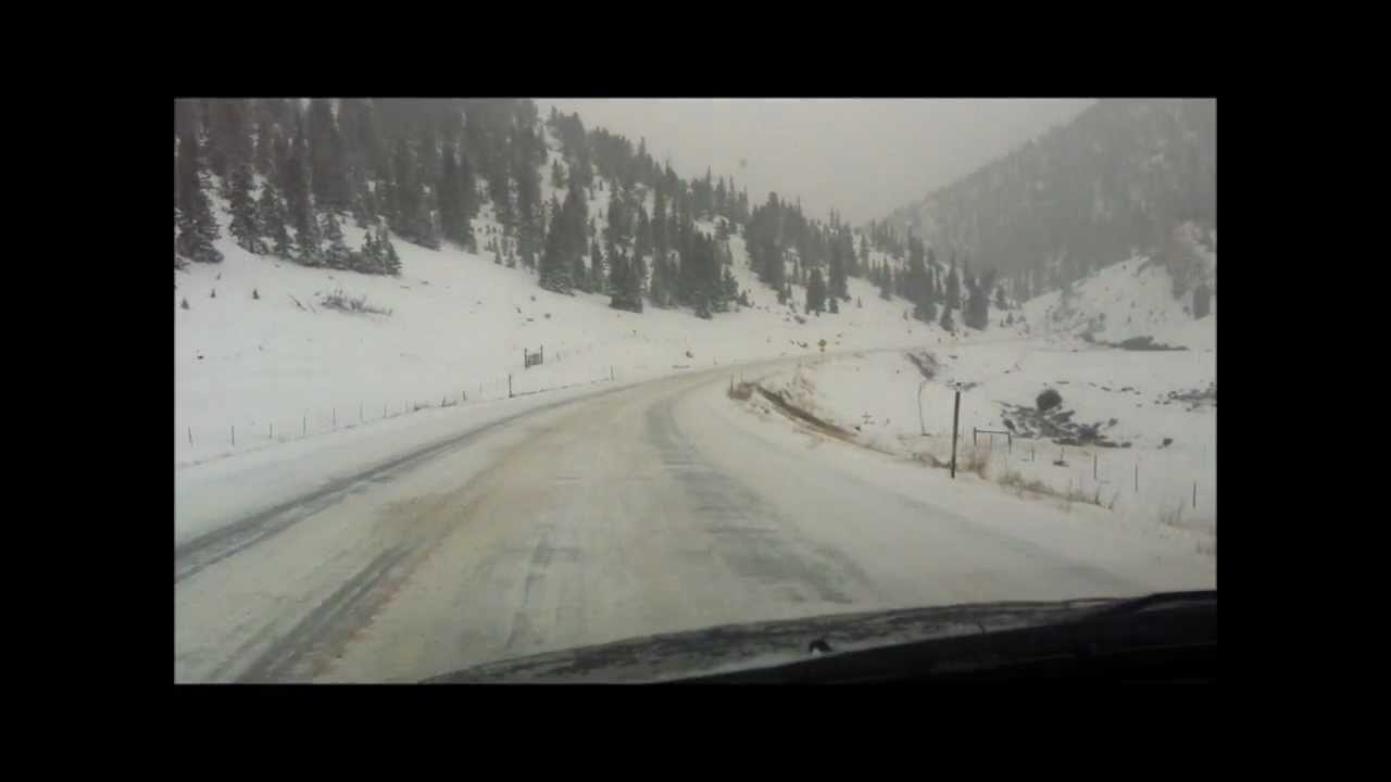 Colorado winter mountain driving - YouTube