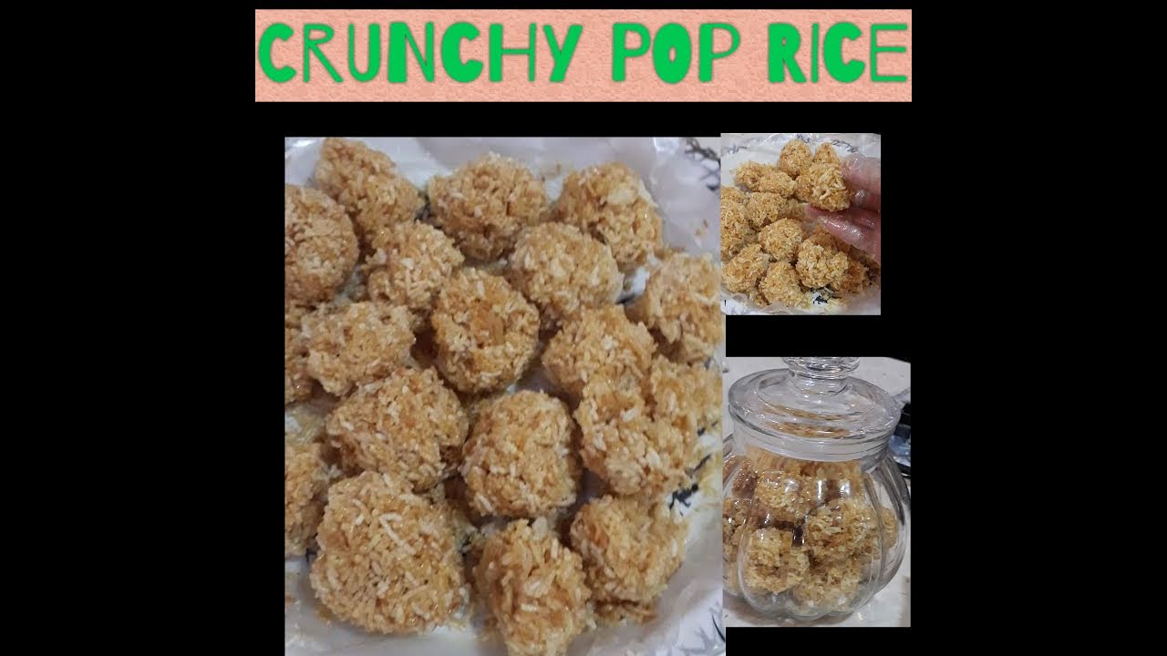 Home made CRUNCHY POP RICE - YouTube
