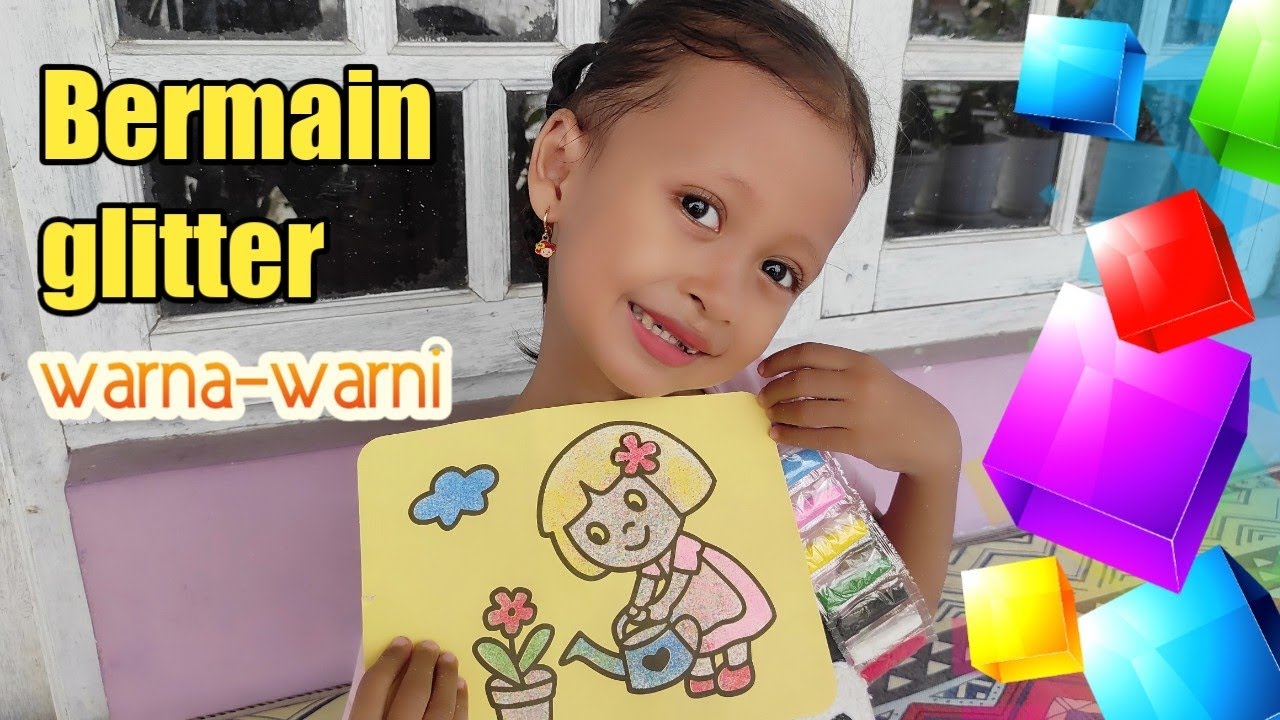 Mewarnai dengan pasir warna | bermain warna untuk anak tk | Permainan ...
