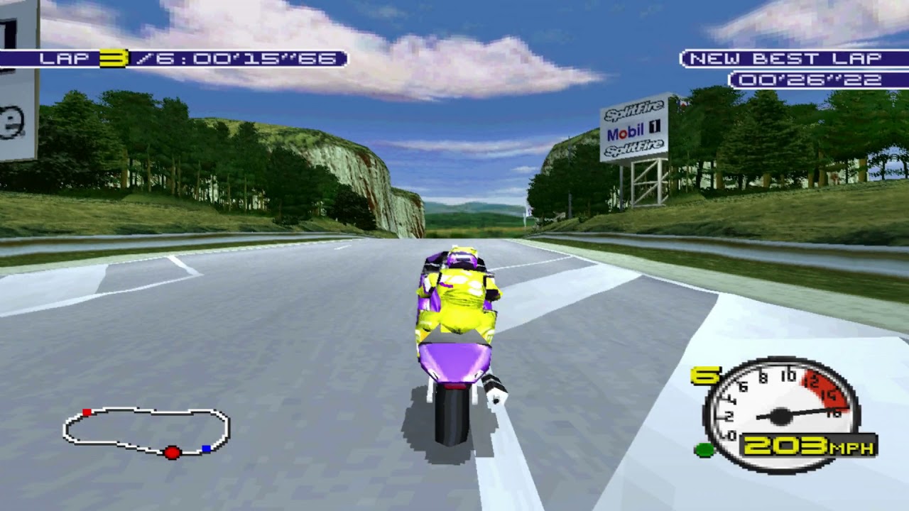 Moto Racer 2 (PSX) - TA Speedway - YouTube