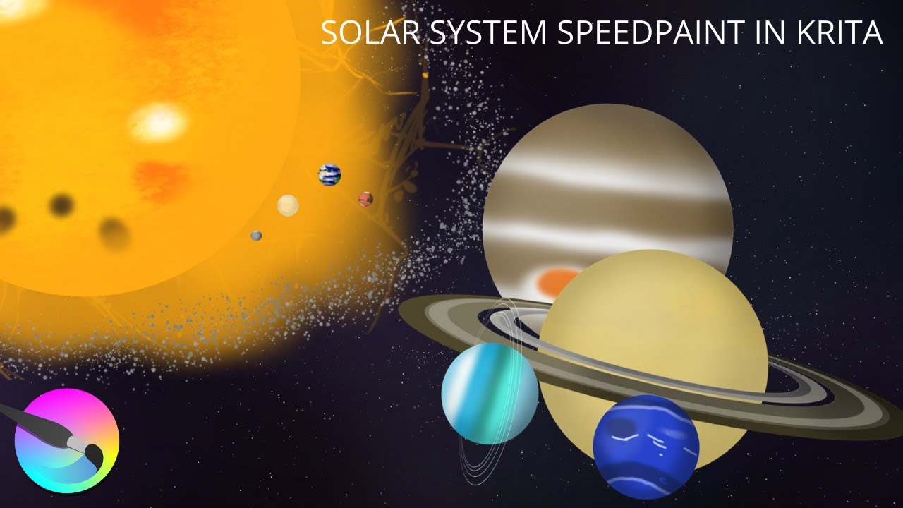 Solar System Speedpaint in Krita! - YouTube