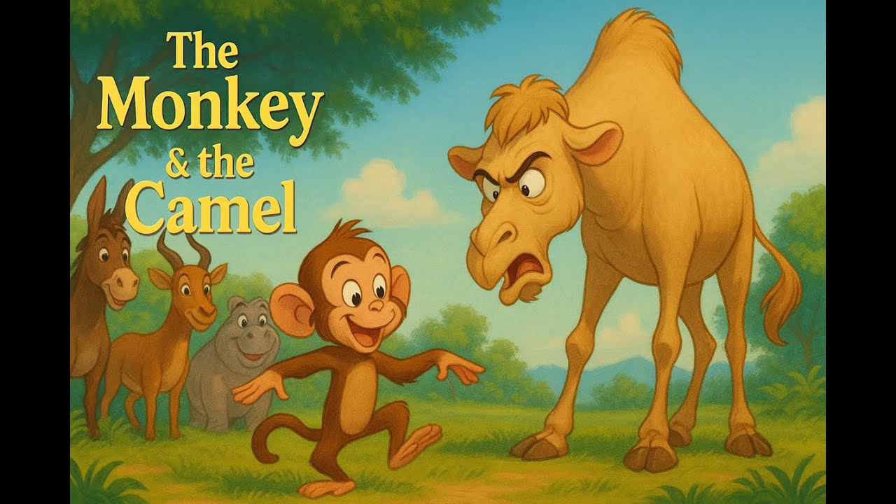 The Monkey and the Camel | Moral Story for Kids | Aesop’s Fable by ...